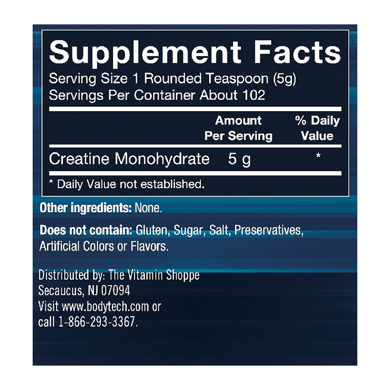 BODYTECH CREATINE MONOHYDRATE 100% PURE 18 OZ (102 SERV)