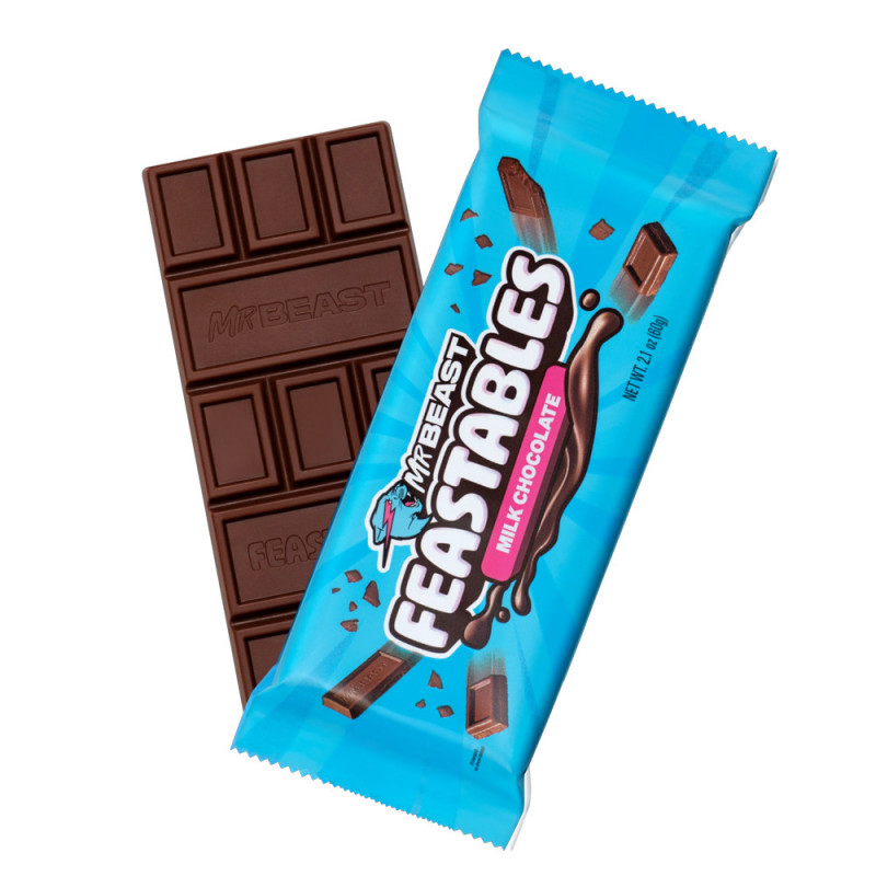 MR BEAST FEASTABLES MILK CHOCOLATE 60 GR UNIDAD